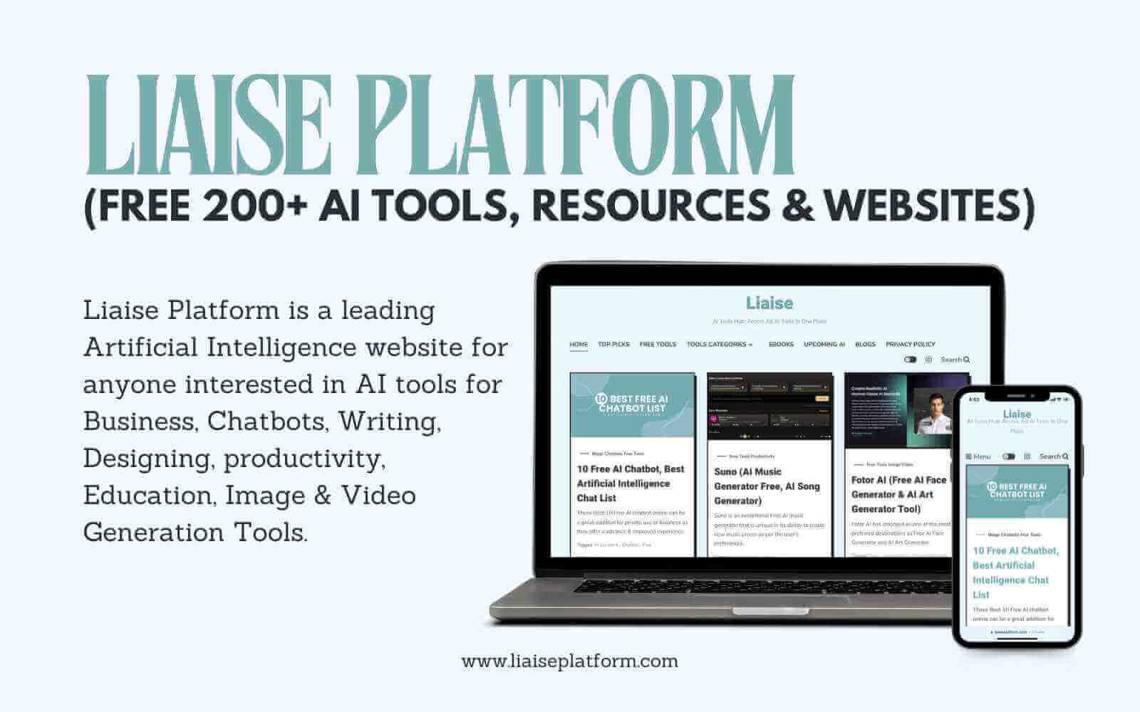 Liaise Platform (Free 200+ Ai Tools, Resources & Websites) - Liaise